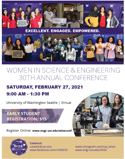 30th Annual Women in Science and Engineering (WiSE ) Conference | ECE ...
