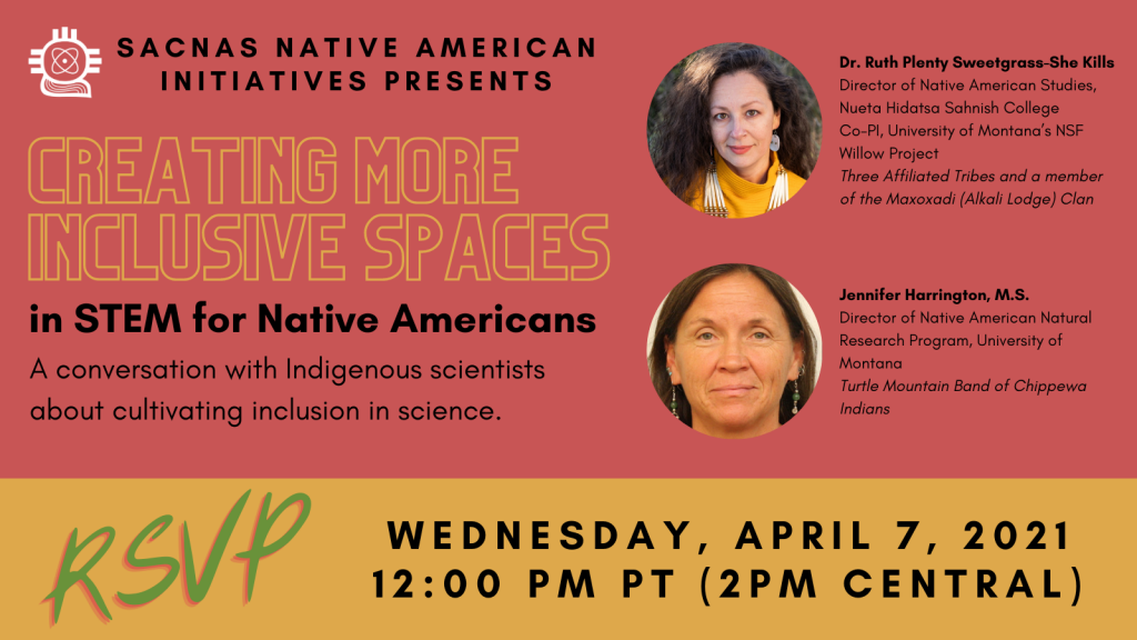 Creating More Inclusive Spaces in STEM for Native Americans – 4/7, 12: ...