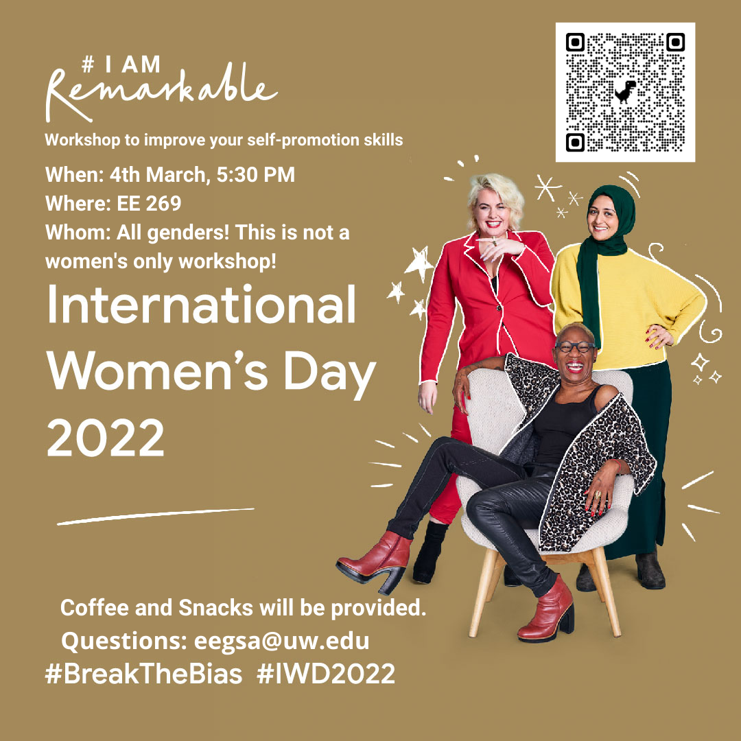 GSA: Women’s International Day/Self Promotion Workshop – 3/4, 5:30 p.m ...