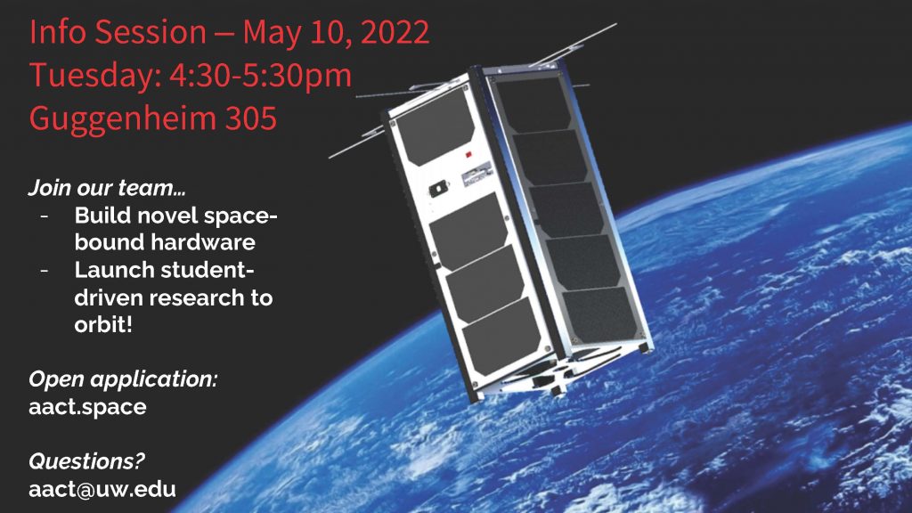 A&A: Cubesat Information Session – 5/10, 4:30pm | ECE Advising Blog