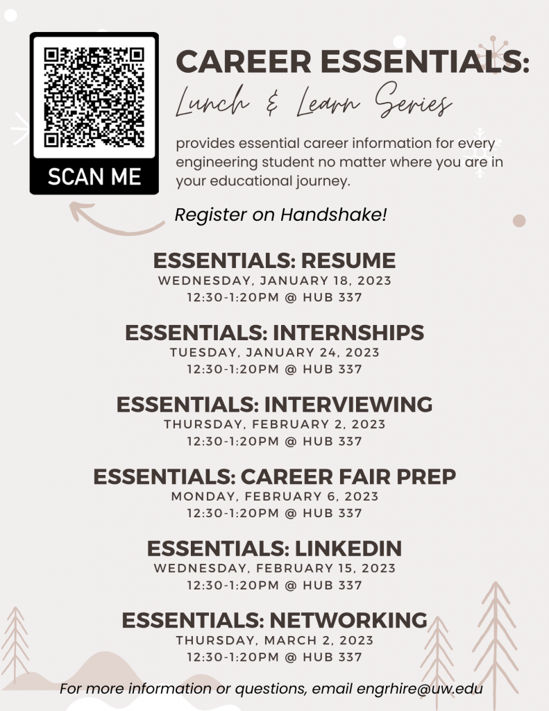 COE Career Center – WIN 23 Career Essentials | ECE Advising Blog