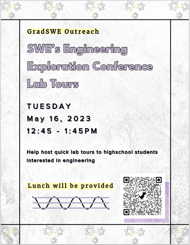 GradSWE: Needs Volunteer Lab Tours for HS students 5/16 | ECE Advising Blog