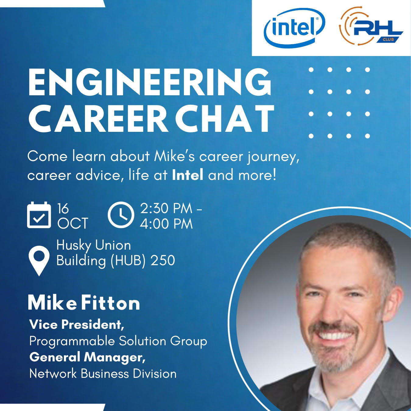 Intel: Engineering Career Chat w/Mike Fitton, VP – 10/16, 2:30 p.m ...