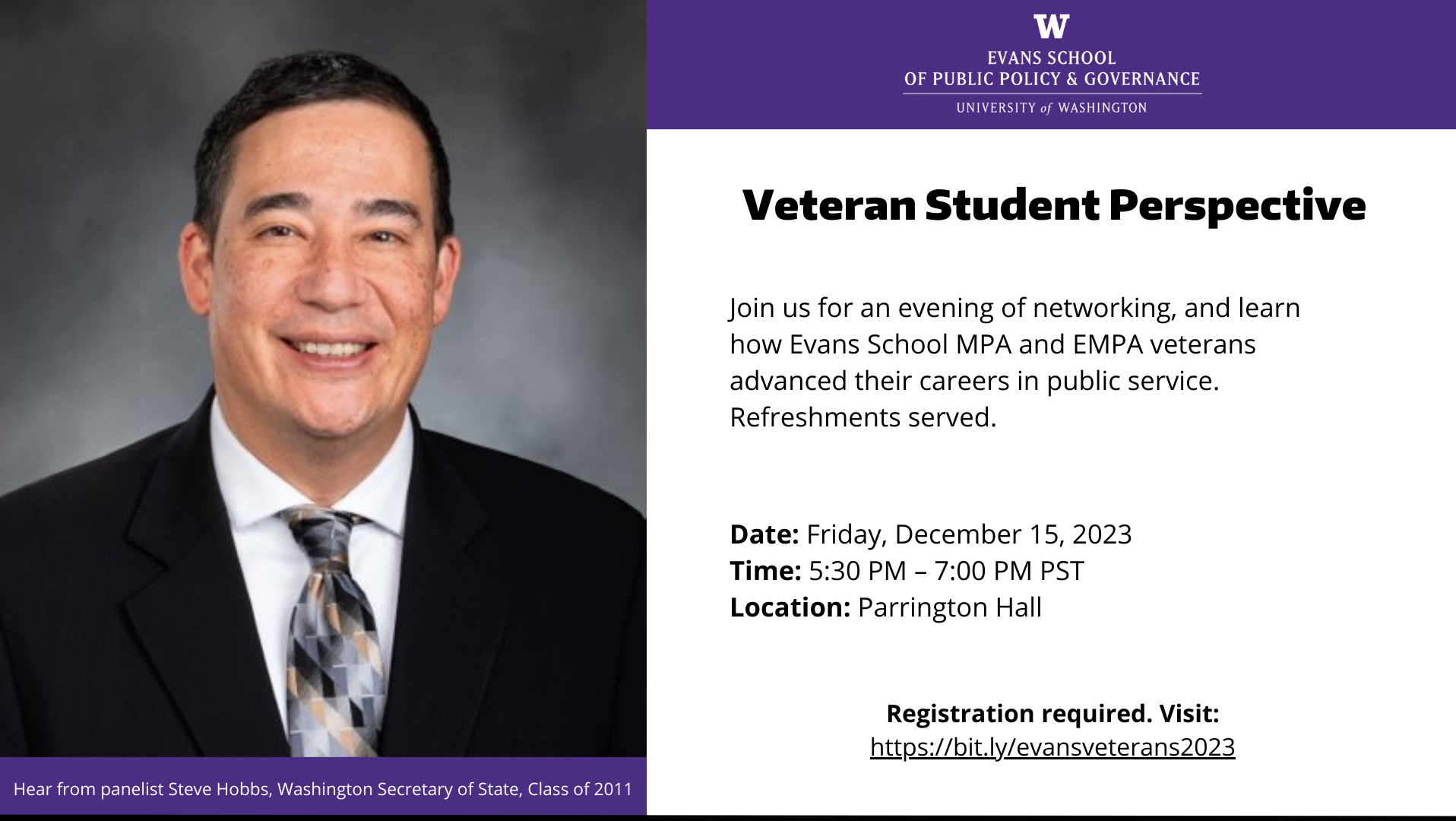 UW: Veteran Student Perspective panel discussion – 12/15, 5:30 p.m. | ECE Advising Blog