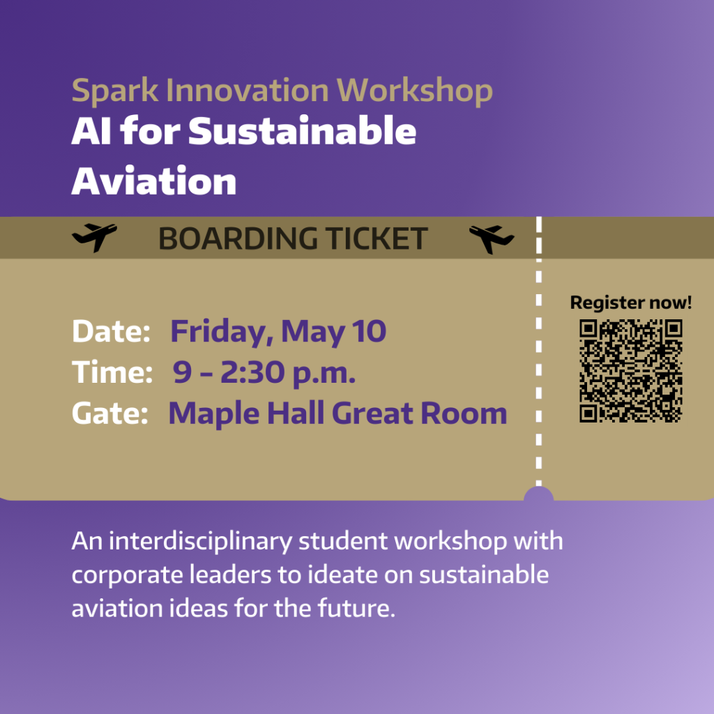 Spark Innovation Workshop: AI for Sustainable Aviation – 5/10, 9:00 a.m ...