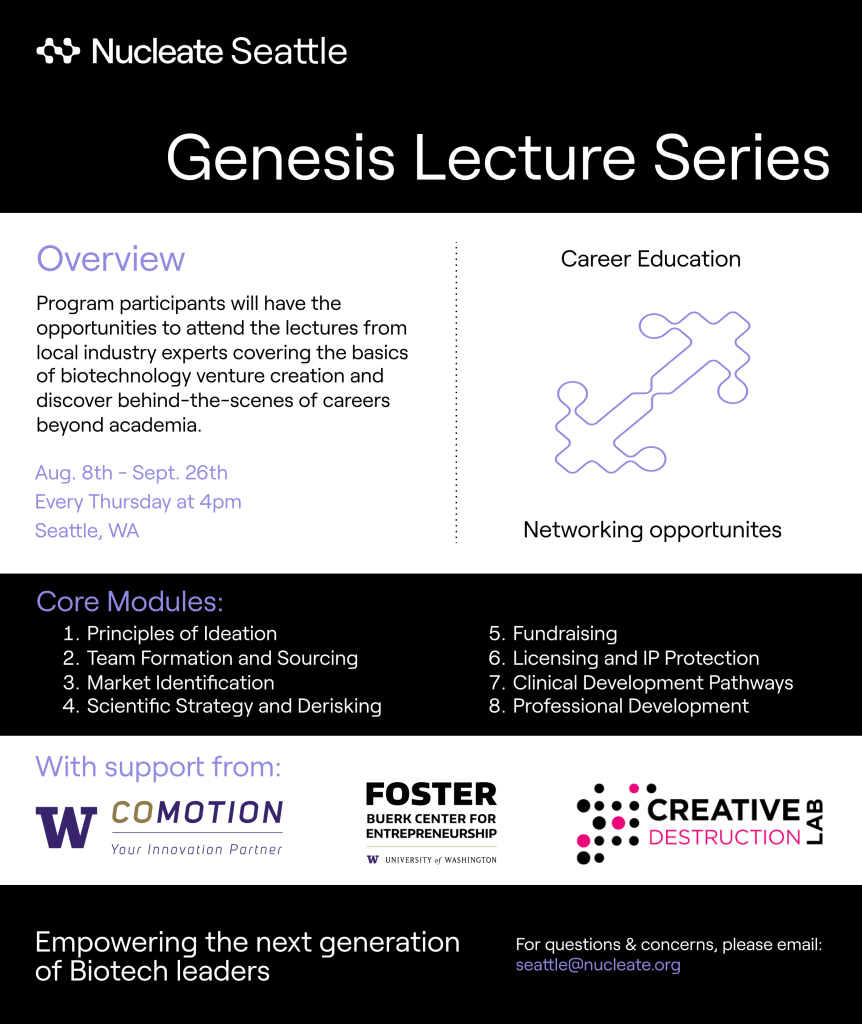 Nucleate Seattle: Genesis Lecture Series – Every Thursday throughout ...